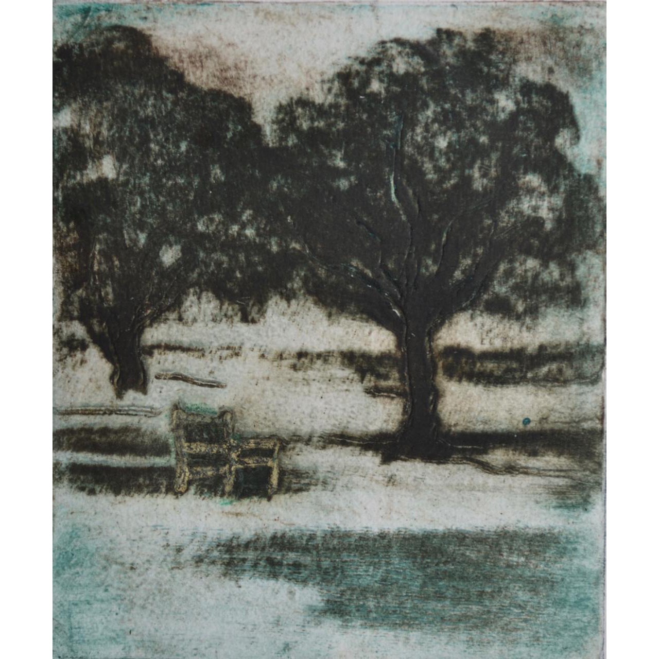 Ian Laurie 'Waiting Chair" Contemporary Limited Edition Etching 2017 ...