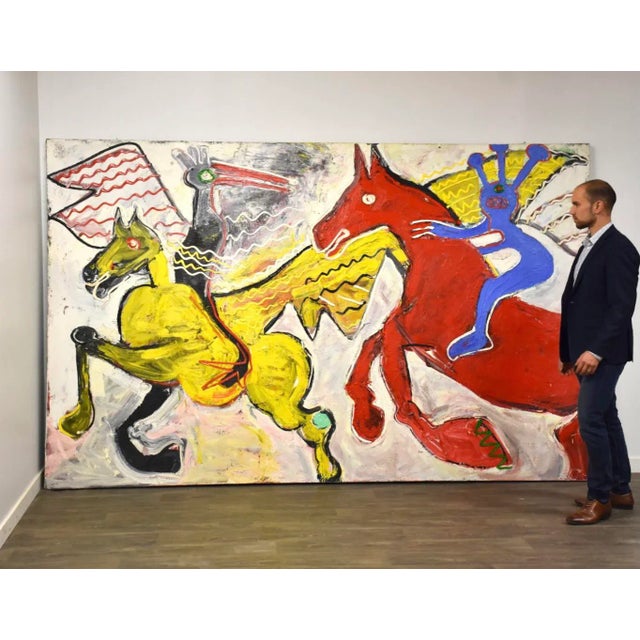 Peter Diem Large 10’x9’ Impressionist Painting | Chairish
