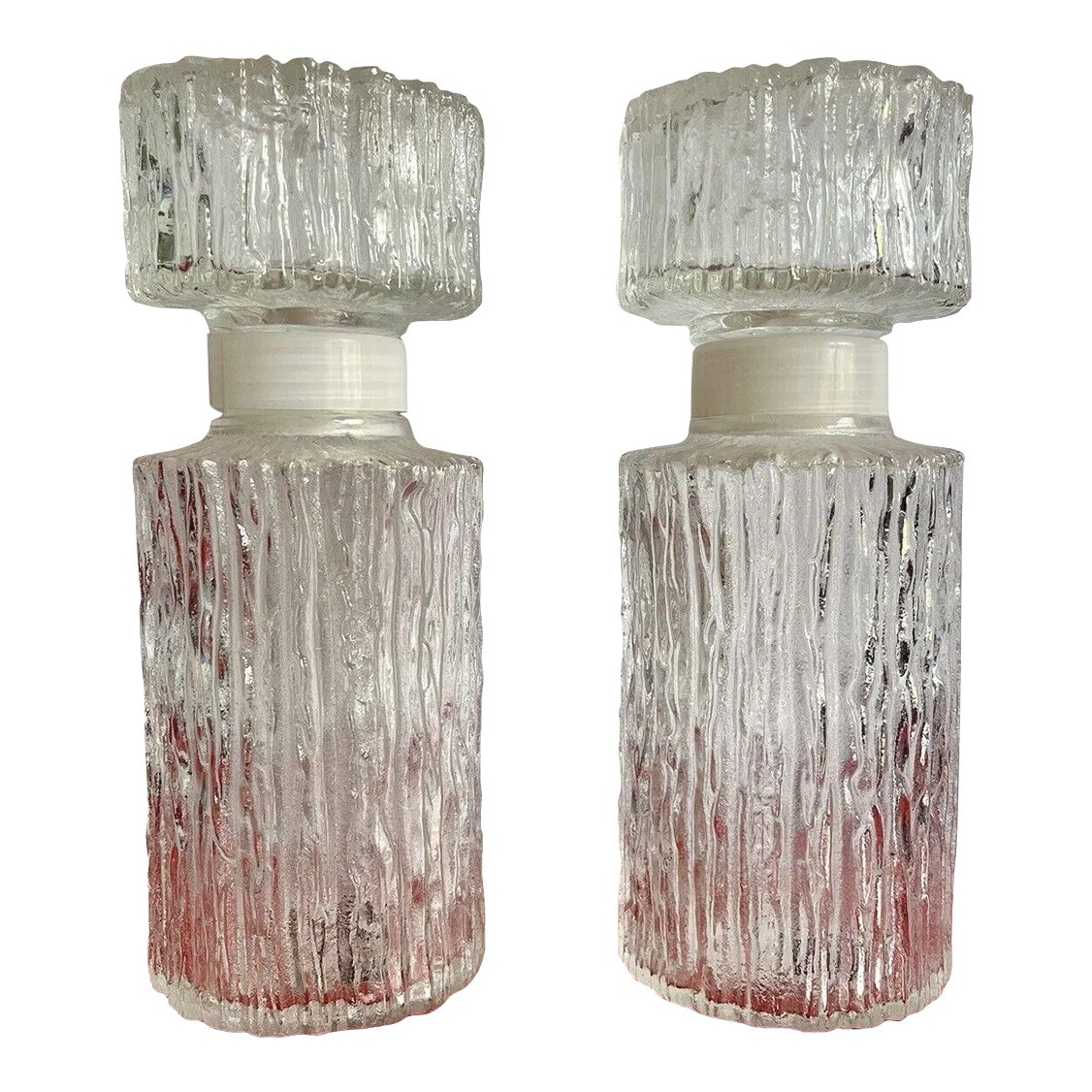 1960s Dbgm Bark Textured Glass Scandinavian Modern Style Retro Liquor ...