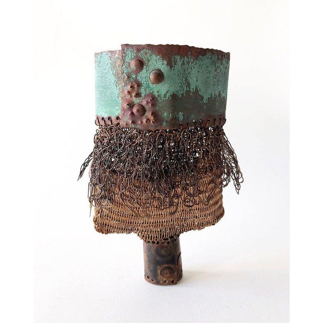 Kieta Jackson Woven Copper Metal Textile Sculptural Forms - Set of 3 ...