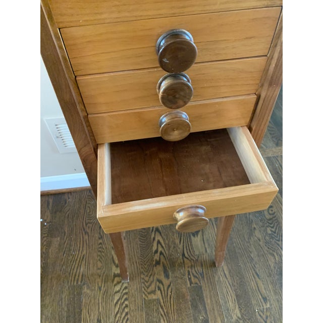Vintage Butternut Wood Tilt Top Tall Table | Chairish