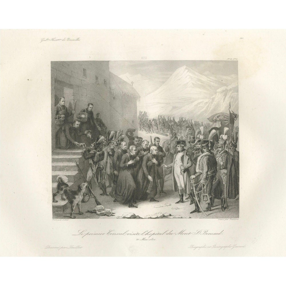After Adolphe Roehn, Napoleon Crossing the Great St Bernard Pass ...