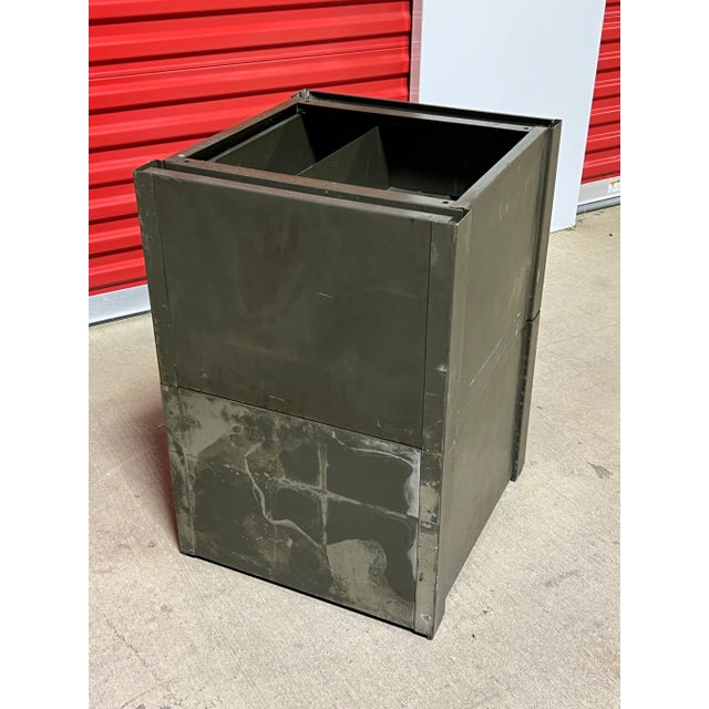 1940s Industrial Stackable Metal File Drawers / File Cabinet | Chairish