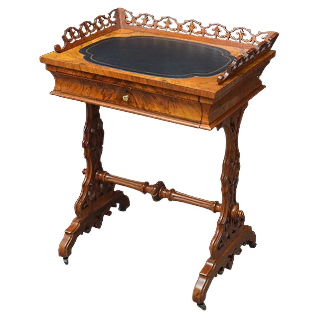 Antique Walnut Games Table | Chairish