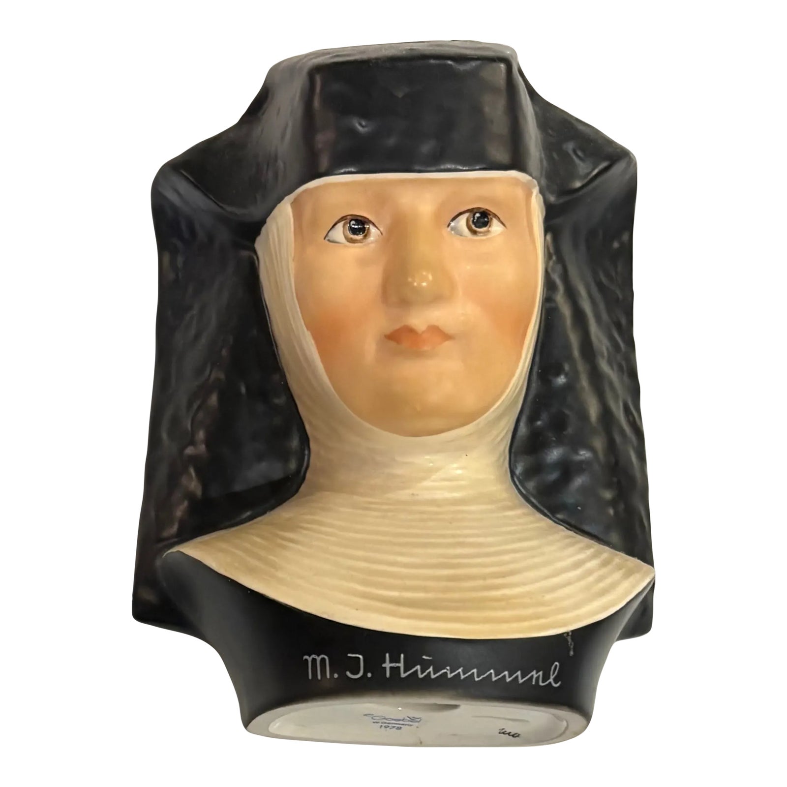 1978 German Hummel Ceramic Nun in Traditional Wimple and Habit | Chairish