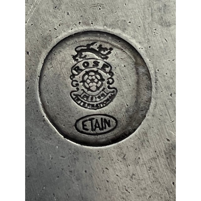 Mid Century Modern French Pewter Bowl Scalloped Lobed Metal France Rose ...