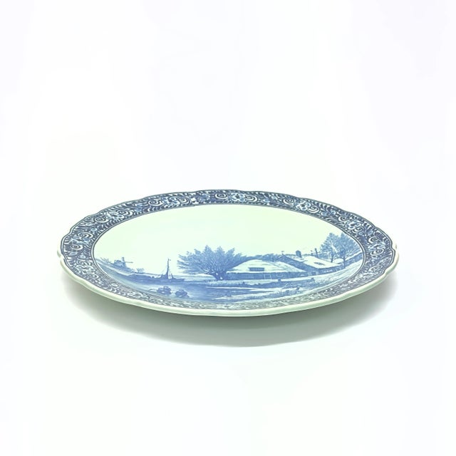Mid 20th Century Hand Painted Royal Sphinx Maastricht Delft Platter ...