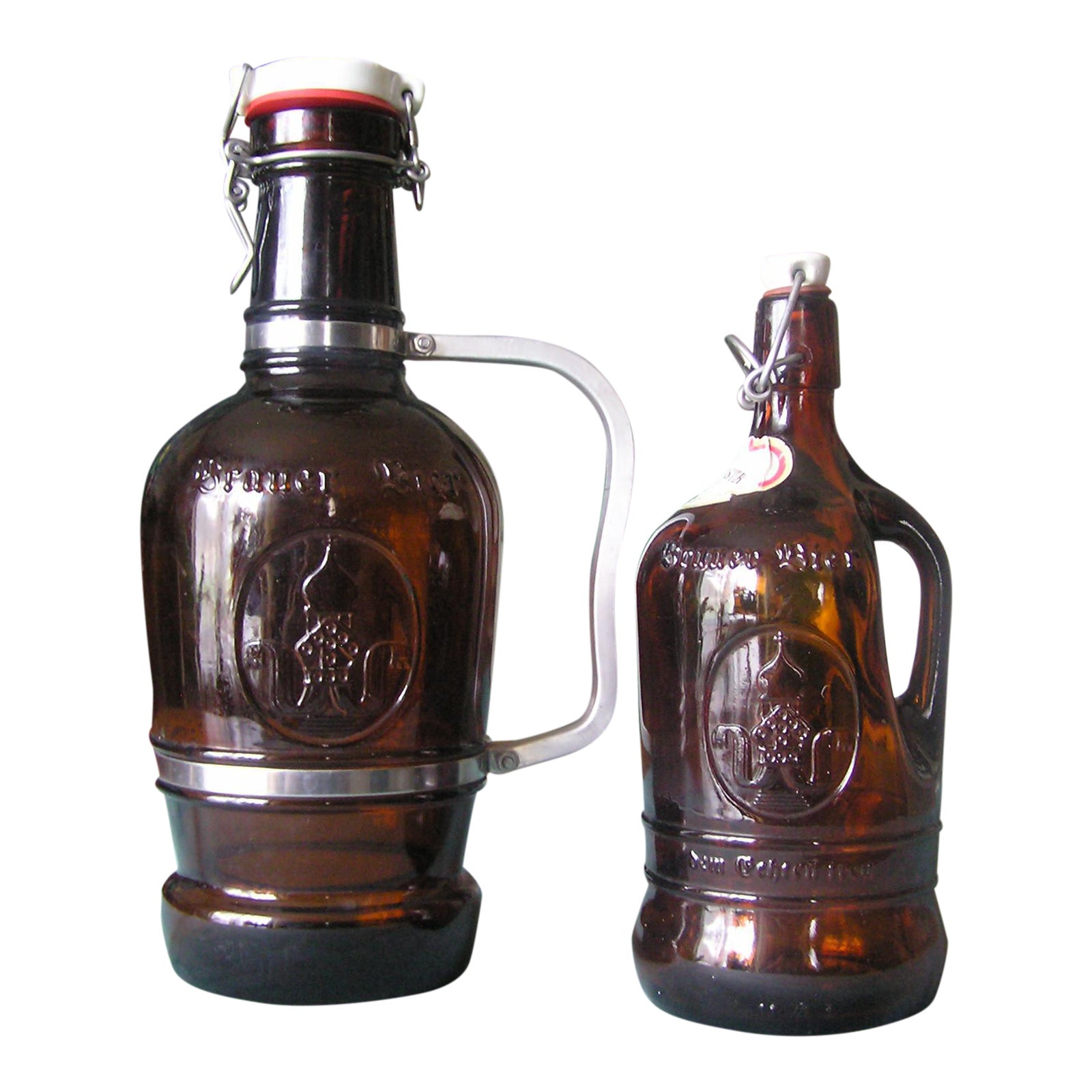 Vintage German Beer Jugs - A Pair | Chairish