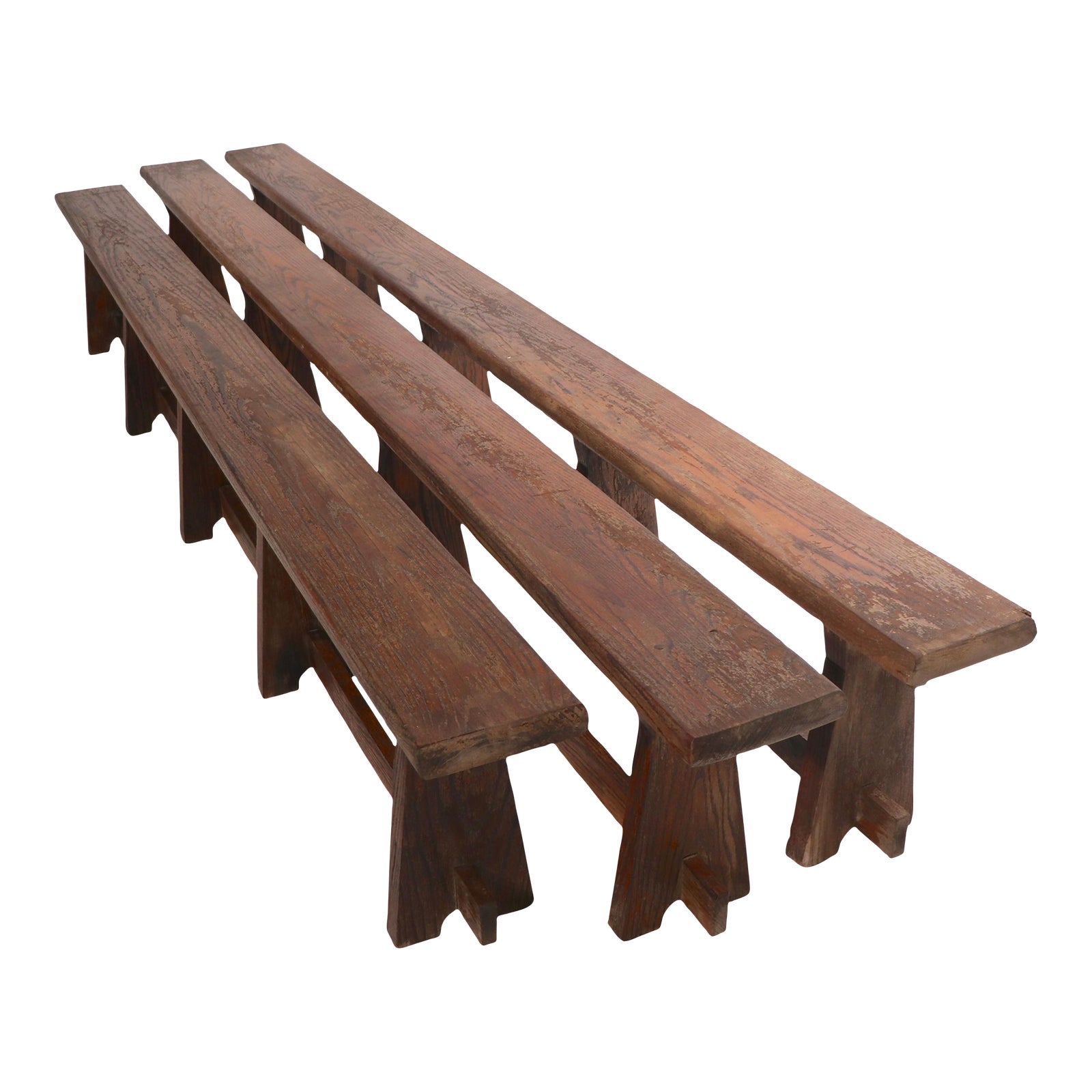 Rustic Adirondack Arts and Crafts Style Benches | Chairish