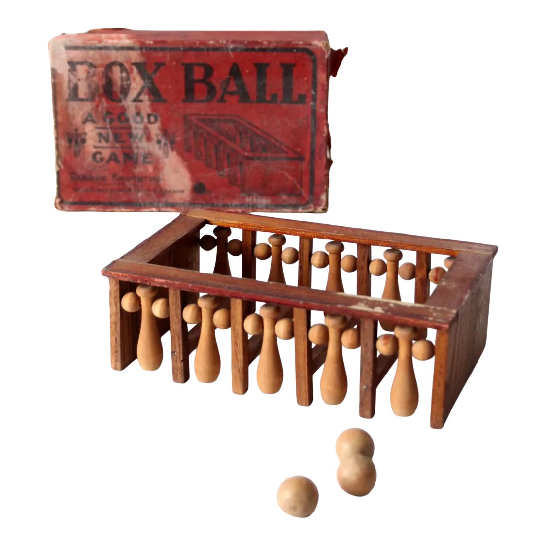Antique Parker Brothers Box Ball Game | Chairish