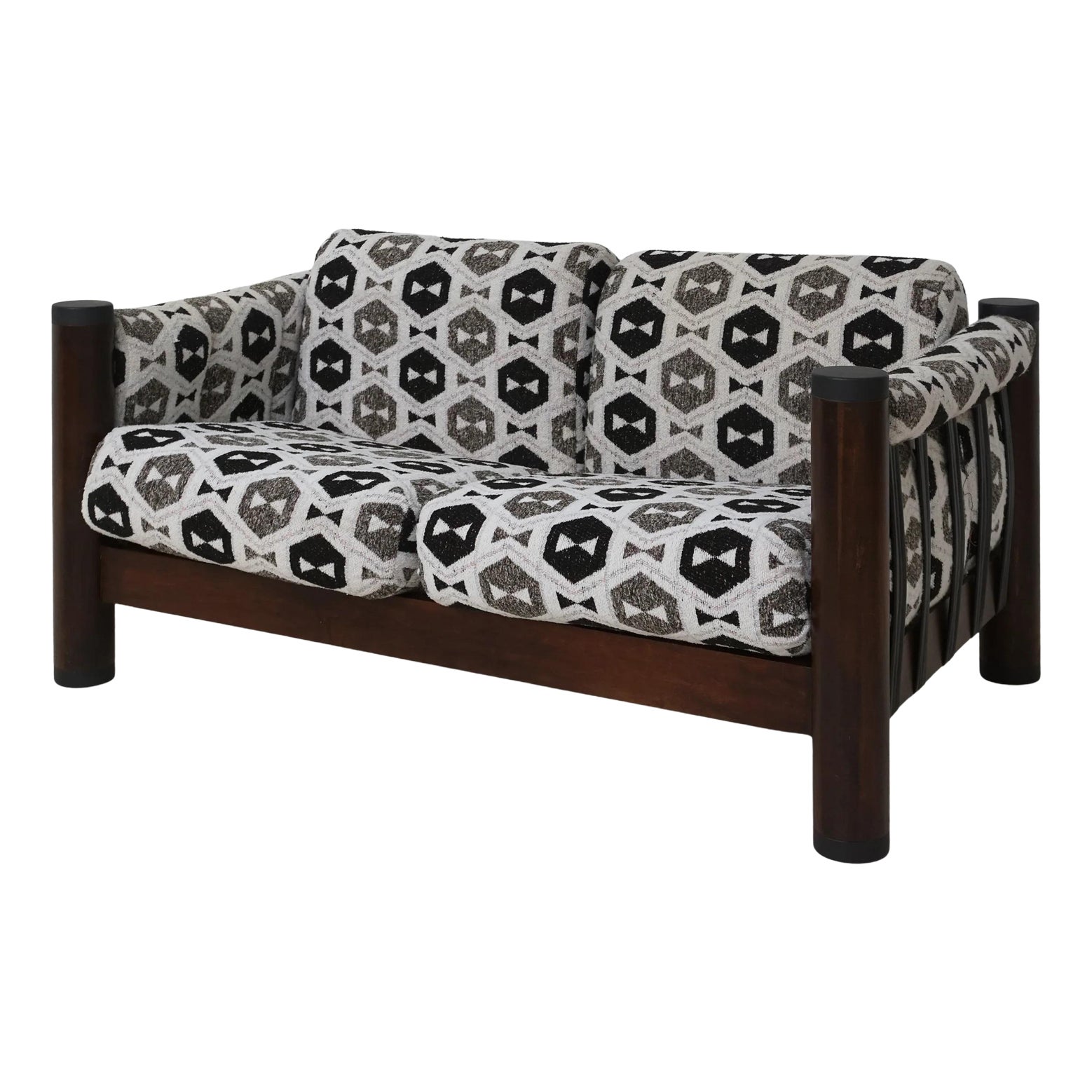 Midcentury Sling Love Seat | Chairish