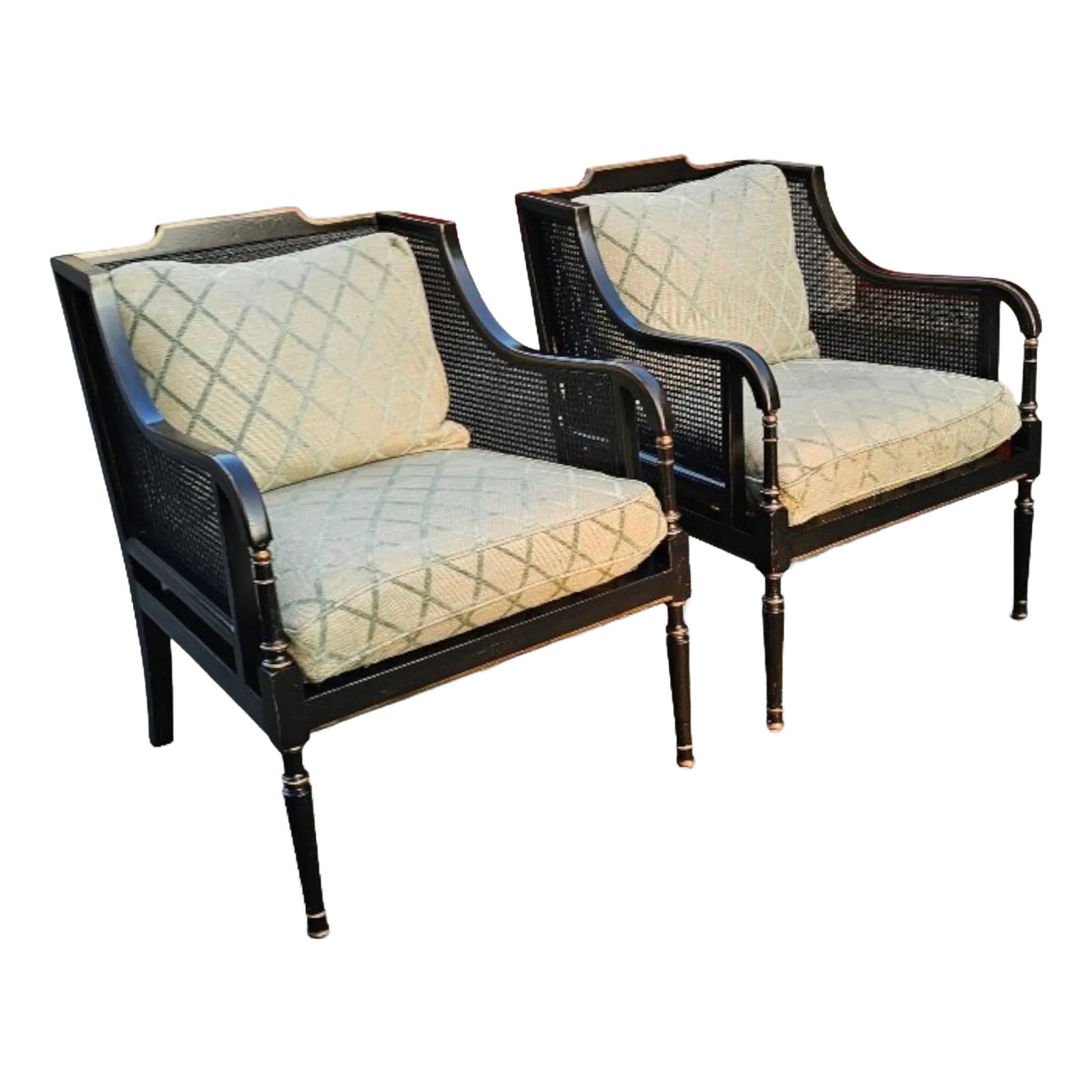 Pair of Late 20th Century Minton-Spidell 'Brighton' Armchairs | Chairish