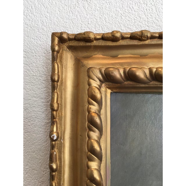 Emile-François Chambon, Jeune homme assis col blanc et pull à pois ...