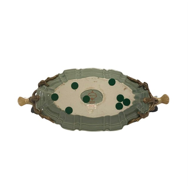 1980s Mark Roberts Porcelain and Bronze Decorative Bird Centerpiece ...