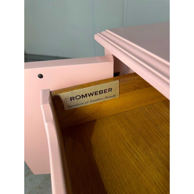 Mid Century Transitional Style Side Table Nightstand by Romweber in ...