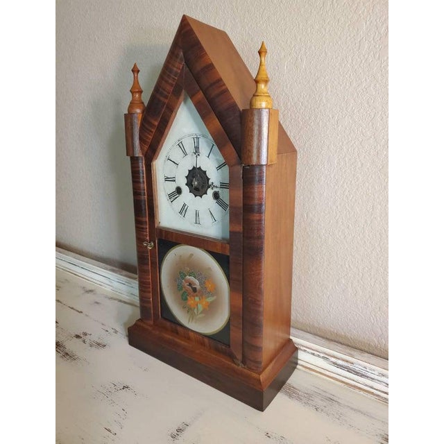 Victorian Gothic Revival Cathedral Steeple Clock by E. N. Welch | Chairish