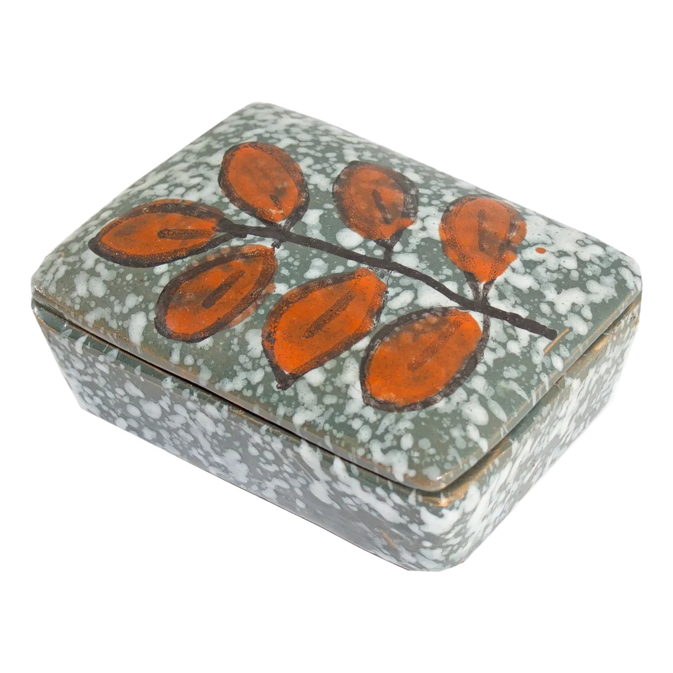 Italian Mid-Century Ceramic Box | Chairish