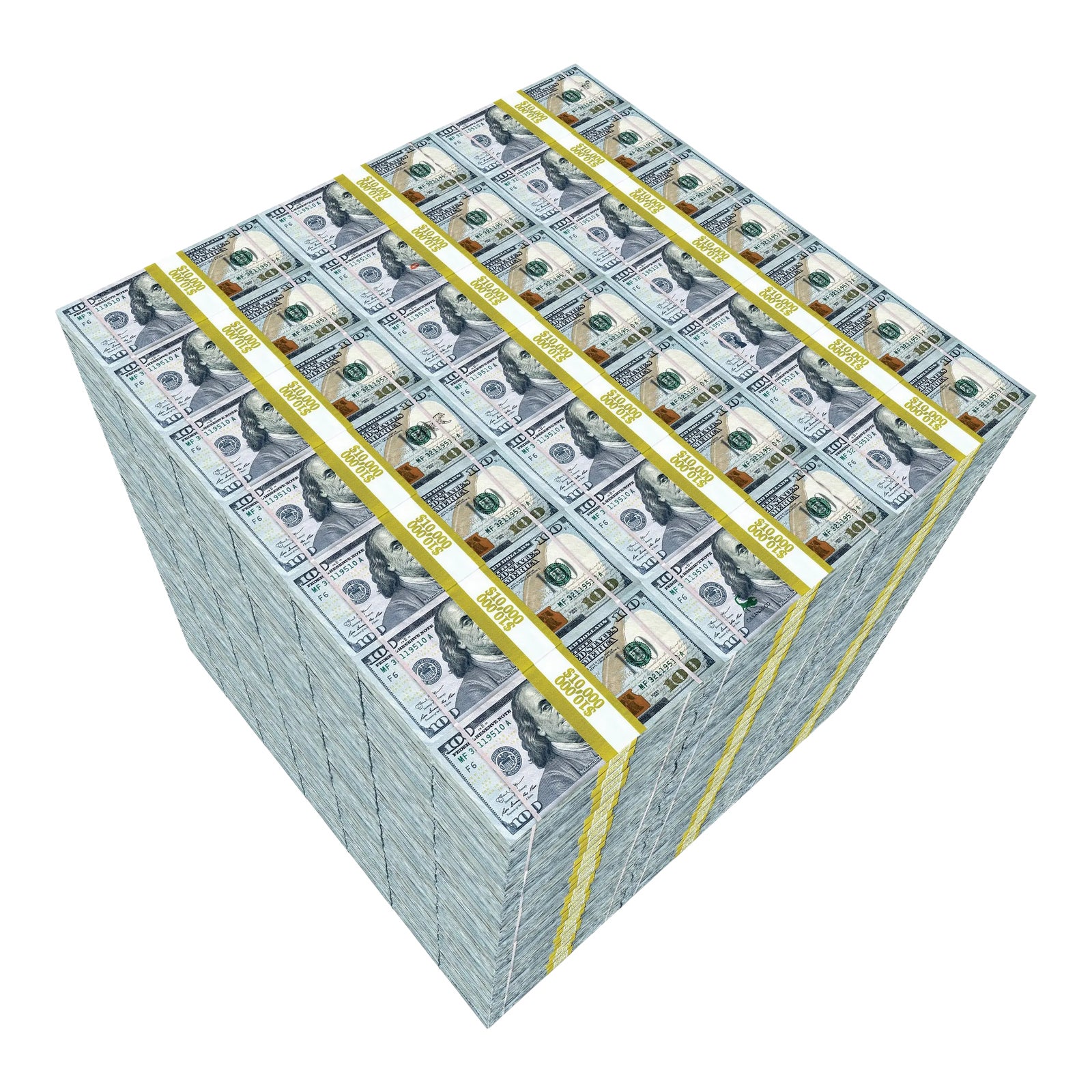 Pop Art Million Dollar Cube Side Table | Chairish