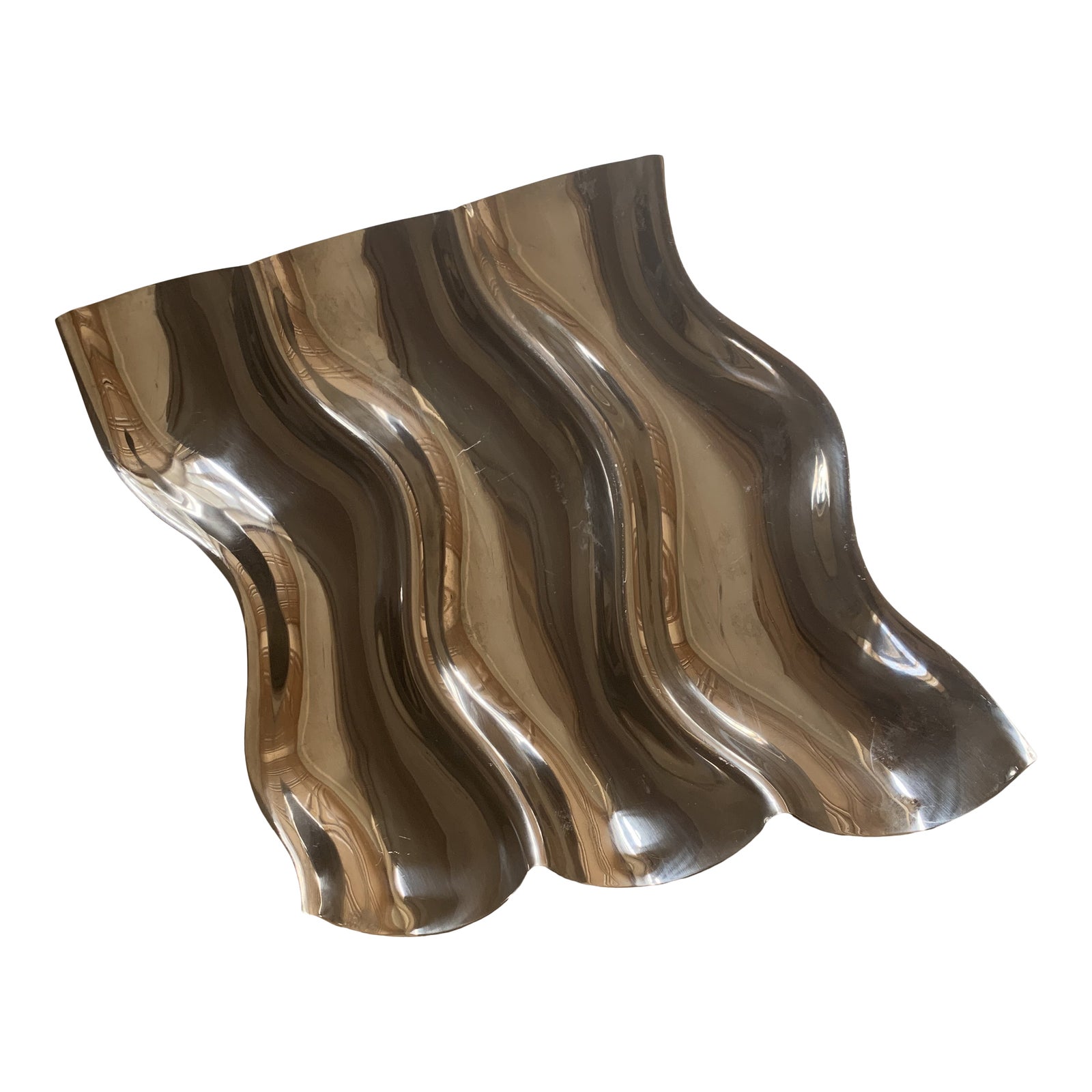 1970s Sergio Asti for Icm Italy Silver Boca Fruit Bowl | Chairish