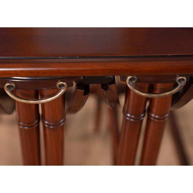 Mahogany Nesting Tables - Set of 3 | Chairish