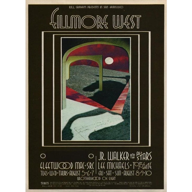 1969 Fleetwood Mac Fillmore West 1 Poster | Chairish