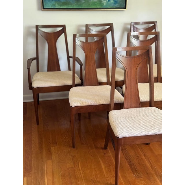 Mid 20th Century Kent Coffey Perspecta Mid Century Walnut Dining Chairs ...