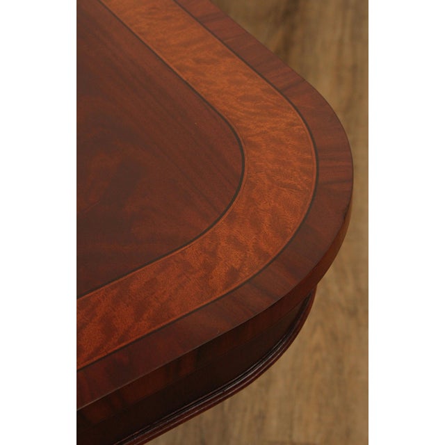 Henredon Regency Style Expandable Double Pedestal Mahogany Dining Table ...