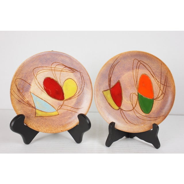 Mid-Century Modern Geometric Plates - 4 | Chairish
