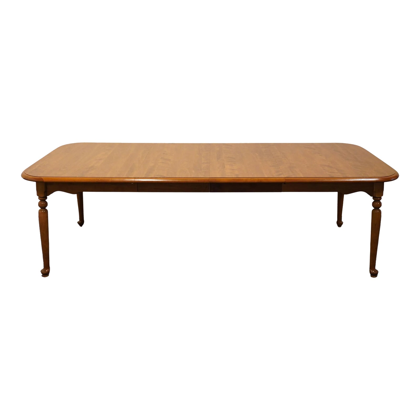 Ethan Allen Heirloom Nutmeg Maple Colonial Early American 96" Dining ...
