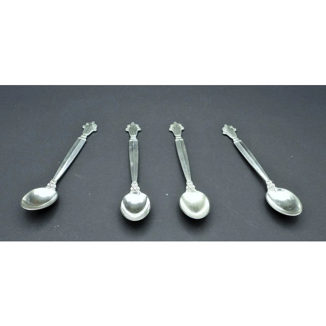 1930s Georg Jensen Sterling Silver Acanthus Demitasse Mocha Spoons- Set ...