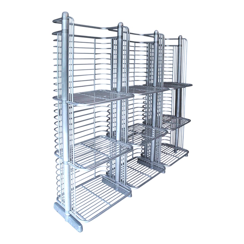 Very Large French Art Deco Storage Shelves | Chairish