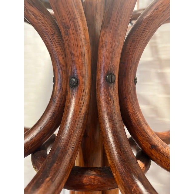 Late 19th Century Thonet Austrian Victorian Oak Bentwood Coat & Hat ...