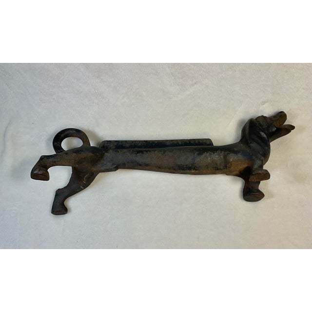 Antique Solid Cast Iron Dachsund Boot Scraper, 26 Lbs. Weiner Dog ...