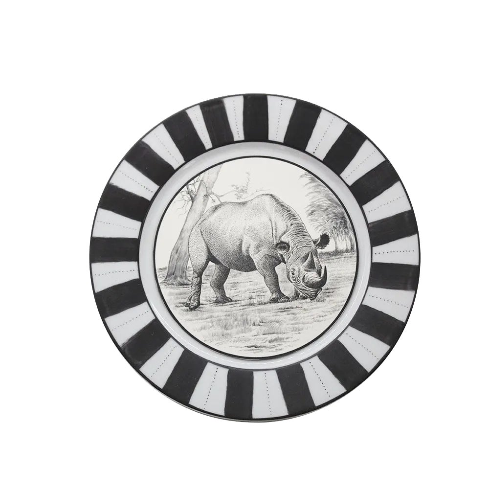 Black Africa Flat Bottom Plates with Stands from Stella Fatucchi Art ...