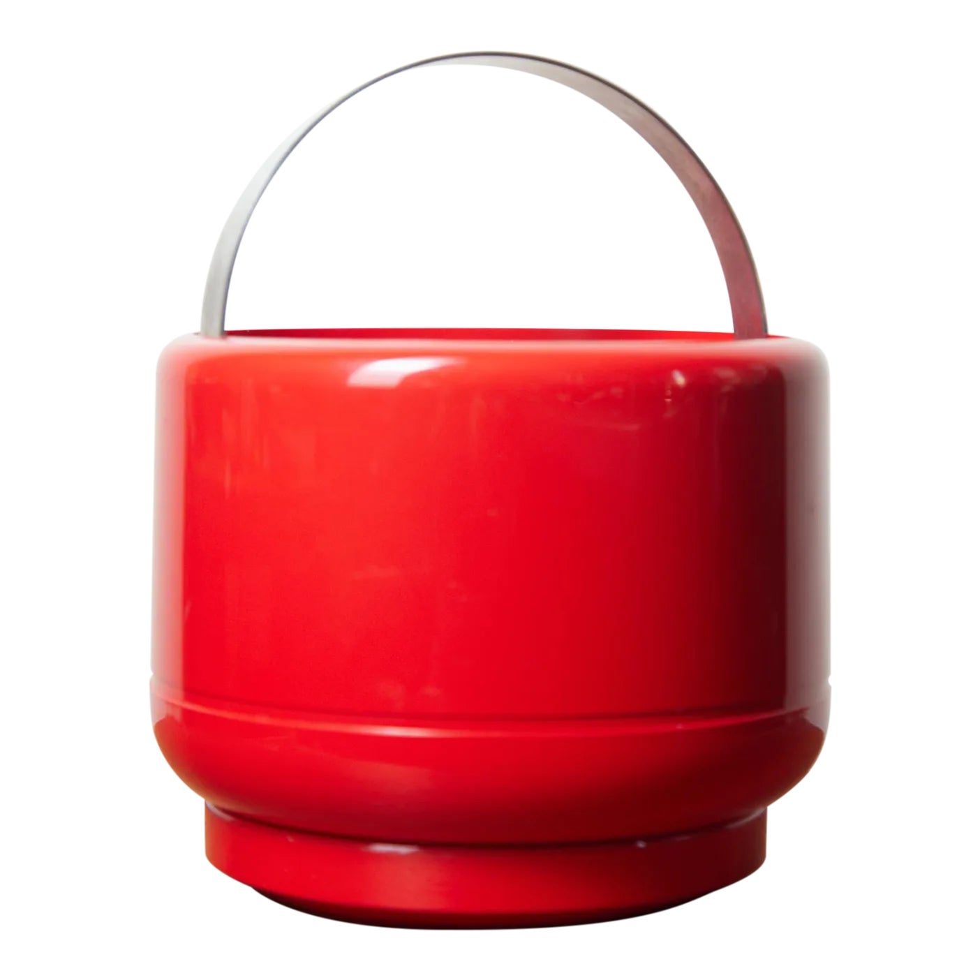 Stelton Erik Magnusson Minimalist Red Ice Bucket | Chairish