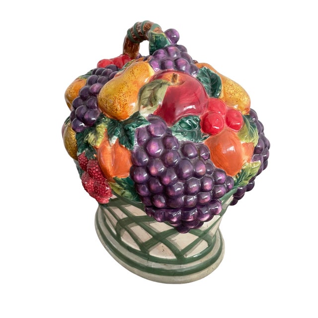 Vintage Ceramic Fruit Basket Lidded Dish and Salt and Pepper Shakers by ...