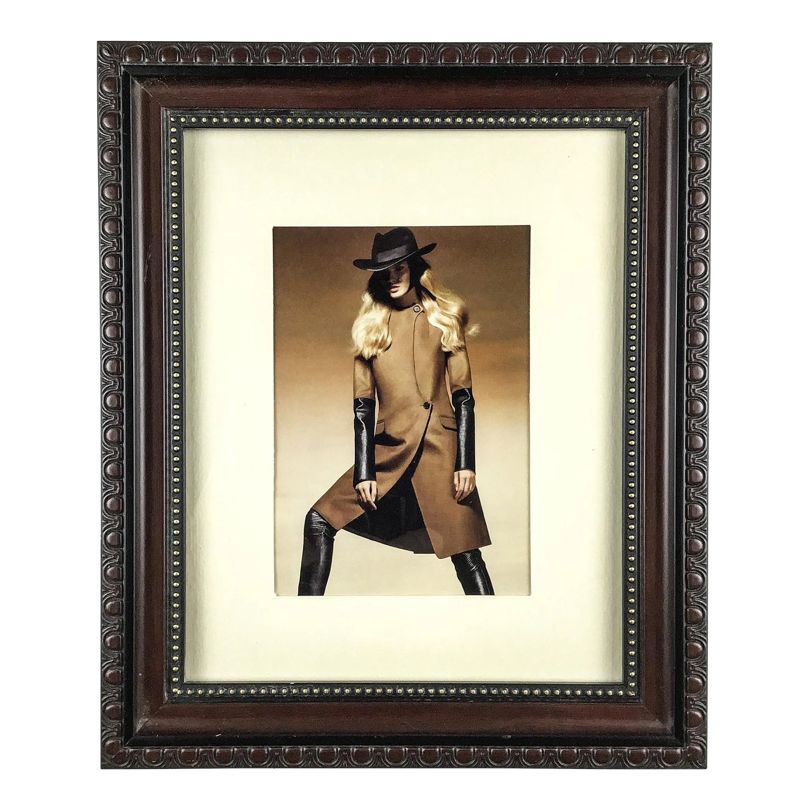 Wood Photo Frame Matting and Glass 5 X 7 or 8 X 10 | Chairish