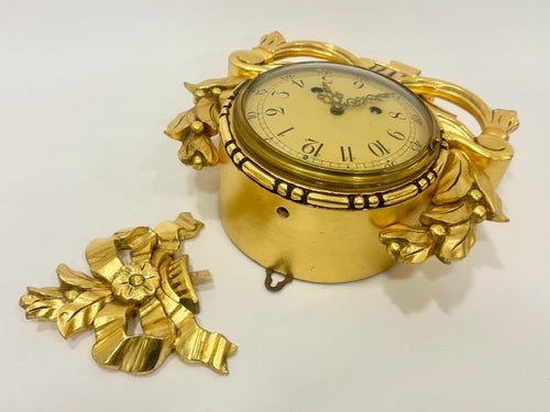 rococo style wall clock