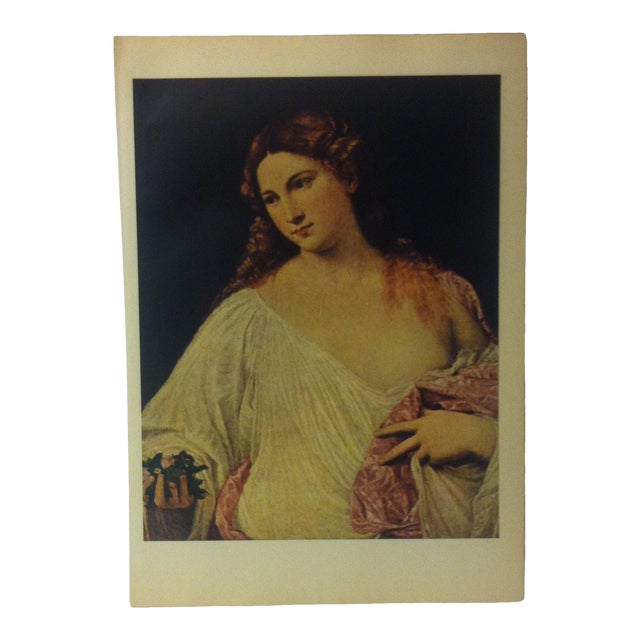 1939 "Flora" by Titian Mounted Print of a World Famous Painting | Chairish