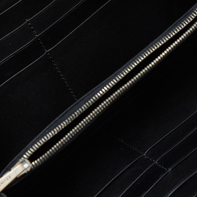 Celine Red Leather Zip Around Wallet | Chairish