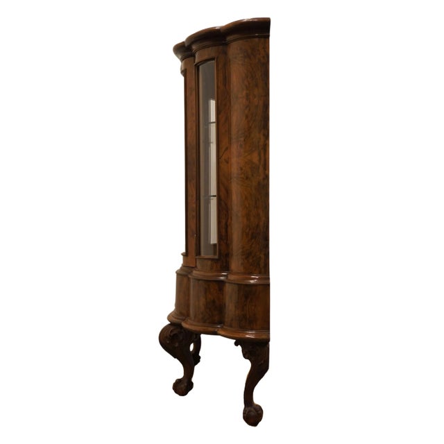 Vintage Antique Ornate French Inspired Traditional Burled Walnut 51 ...