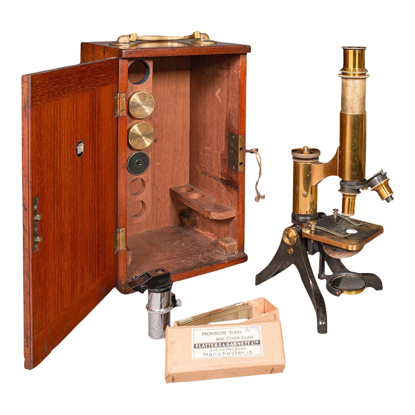 1900's Antique Victorian Scholar's Microscope | Chairish