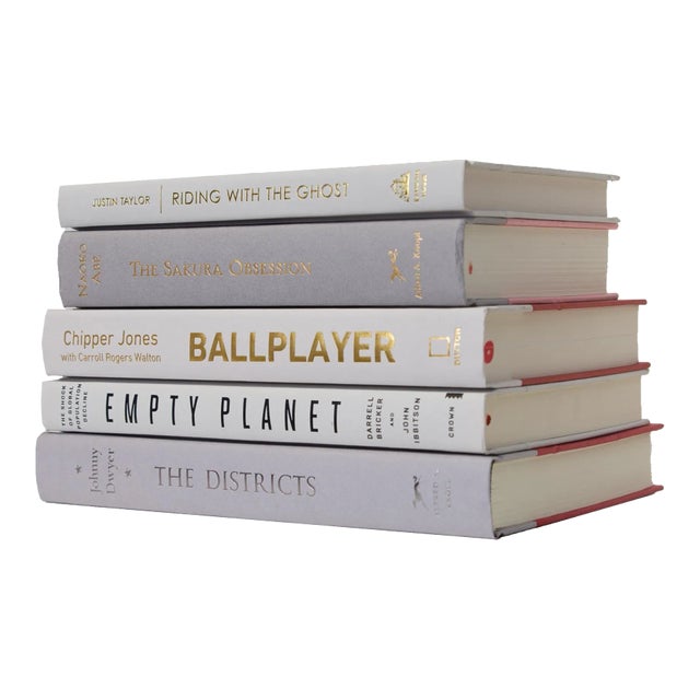 Modern Marble Book Stack, S/5 | Chairish
