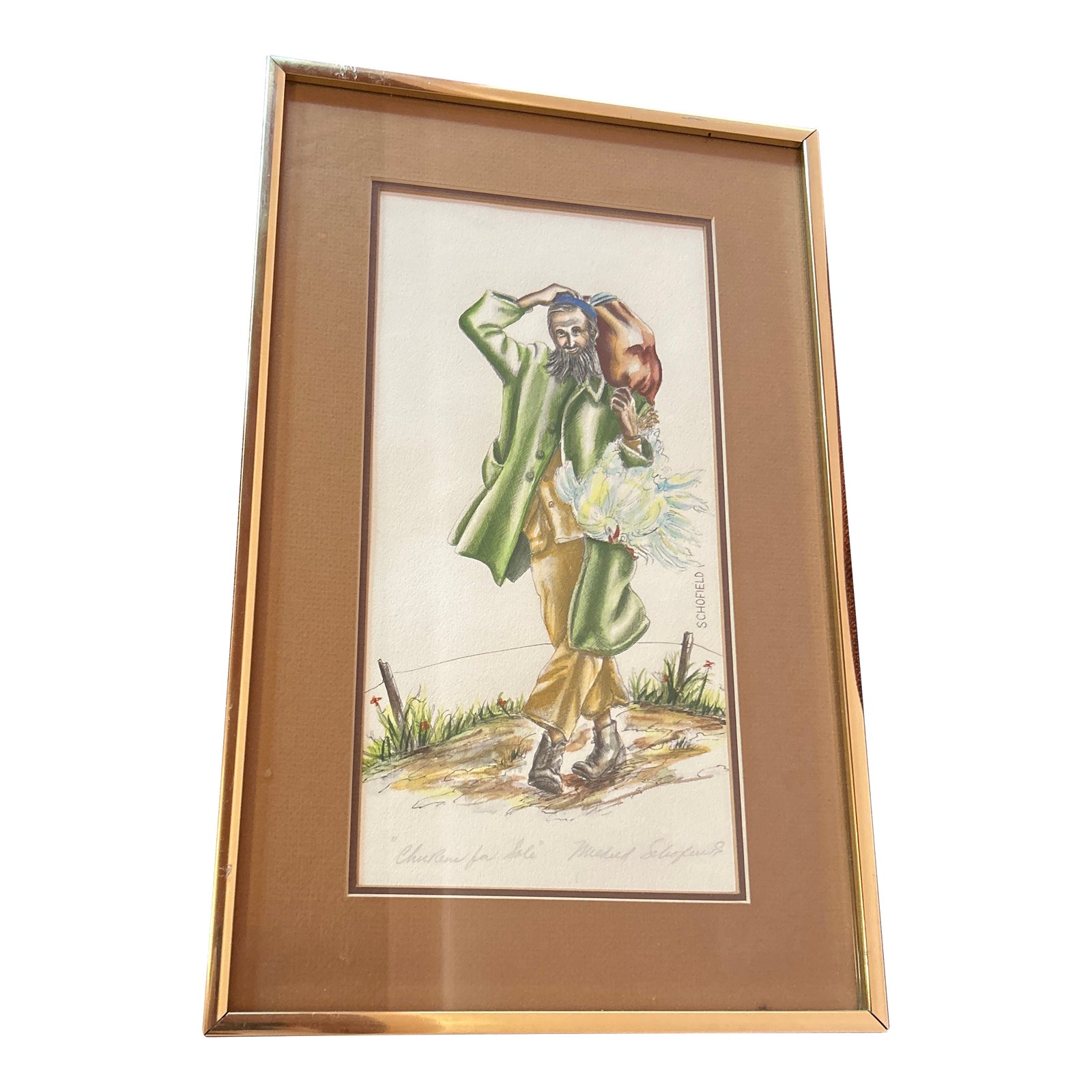 1980s “Chickens for Sale” Artist’s Proof by Mildred Schofield – Hand ...