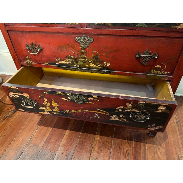 Chinoiserie Decorated Chest of Drawers | Chairish