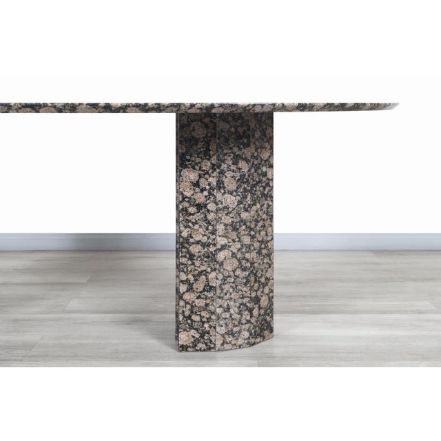 Vintage Italian Granite Oval Dining Table Chairish