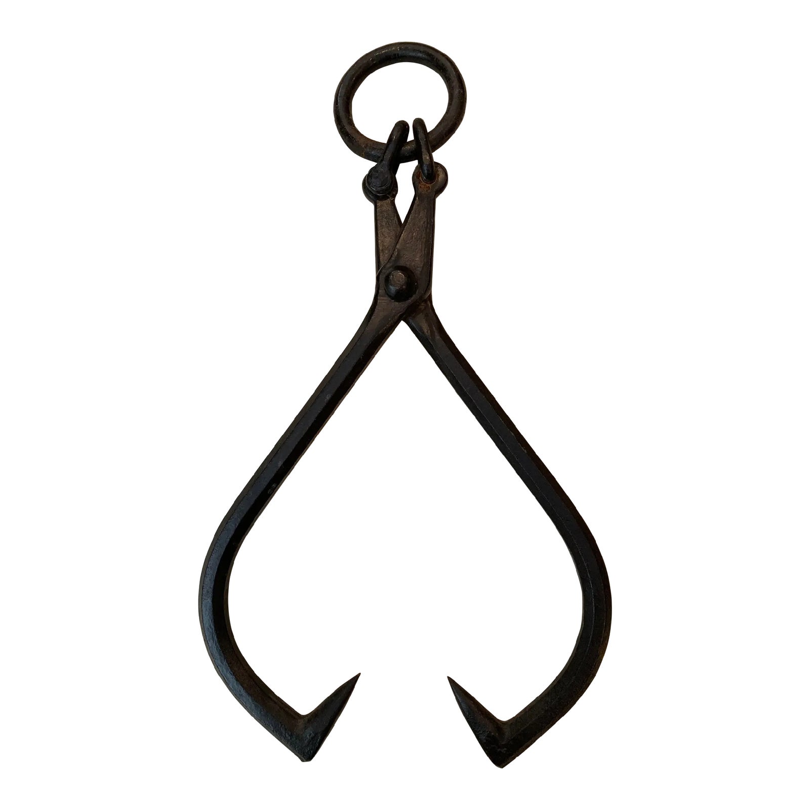 Antique Wrought Iron Ice Block Tongs | Chairish