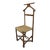 Mid-Century Modern Italian Wood and Caned Seat Valet or Butler Chair ...