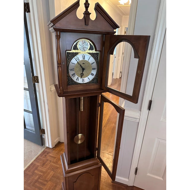 Vintage 1970s Tempus Fugit Grandfather Clock | Chairish