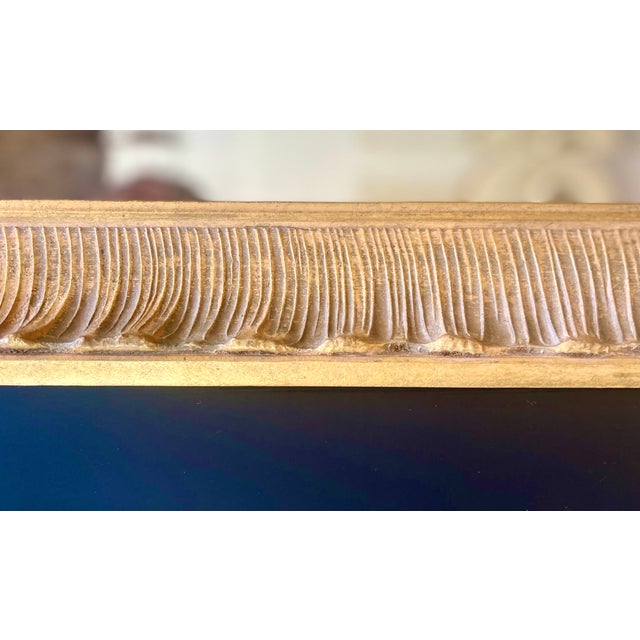 Fluted Gilt Wood Wall Mirror | Chairish